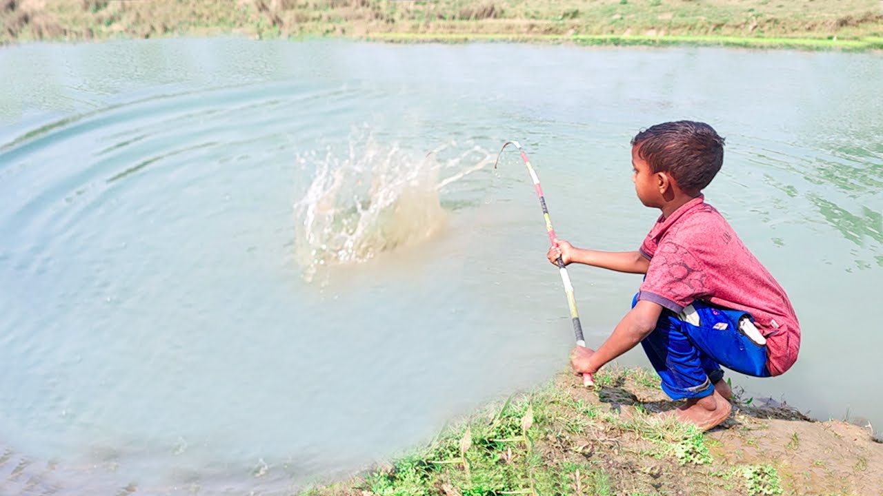 New Amazing Hook Fishing | Catch Fish by Fish Hook From River With ...