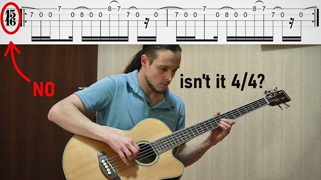 Accidentally wrote a cool riff in 15/16 (w/ tabs) - YouTube