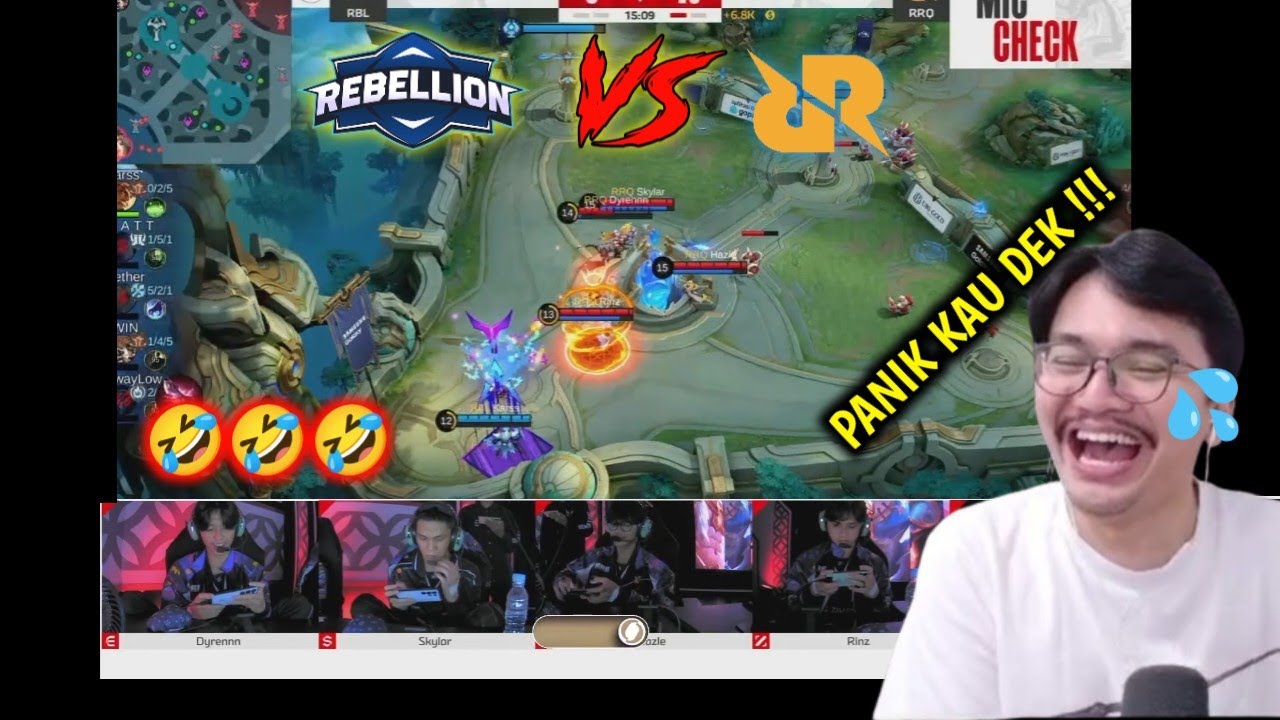 MAHAL !!! MIC CHECK RRQ BIKIN REBELLION PENSIUN MAIN GAME - RRQ VS ...