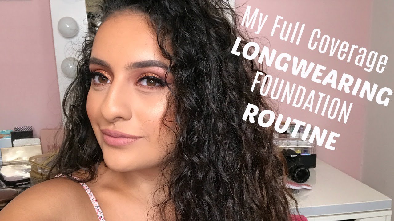 LONGWEARING FULL COVERAGE FOUNDATION ROUTINE + TIPS! - YouTube