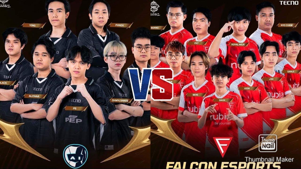 Ai Esports Vs Falcon Esports [ GAME 2 ] M6 Myanmar Qualifier - YouTube