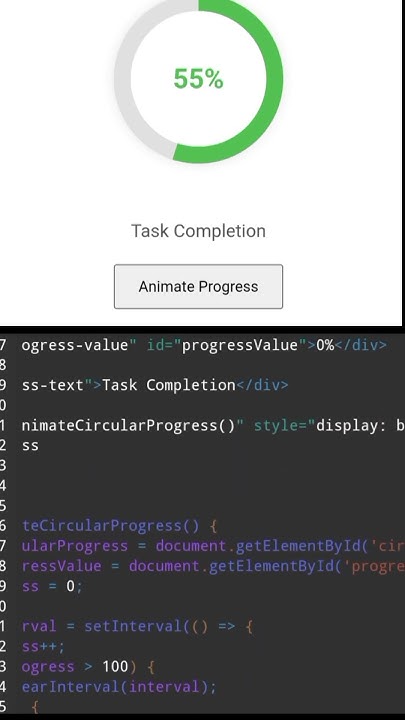 "How to Create a Smooth Animated Progress Bar | HTML CSS JavaScript Tutorial" - YouTube