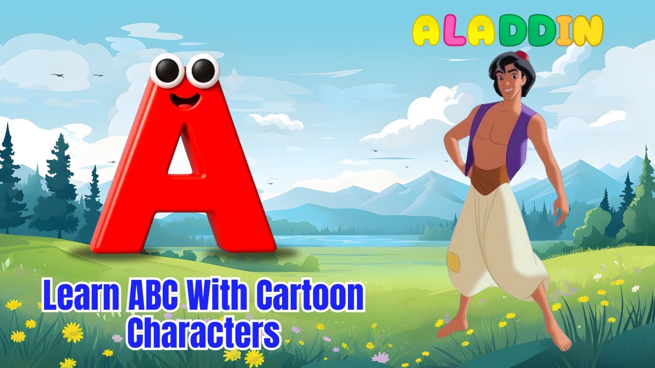 Alphabet Song | Famous Cartoon Characters Name | Humpty Dumpty Kidss ...
