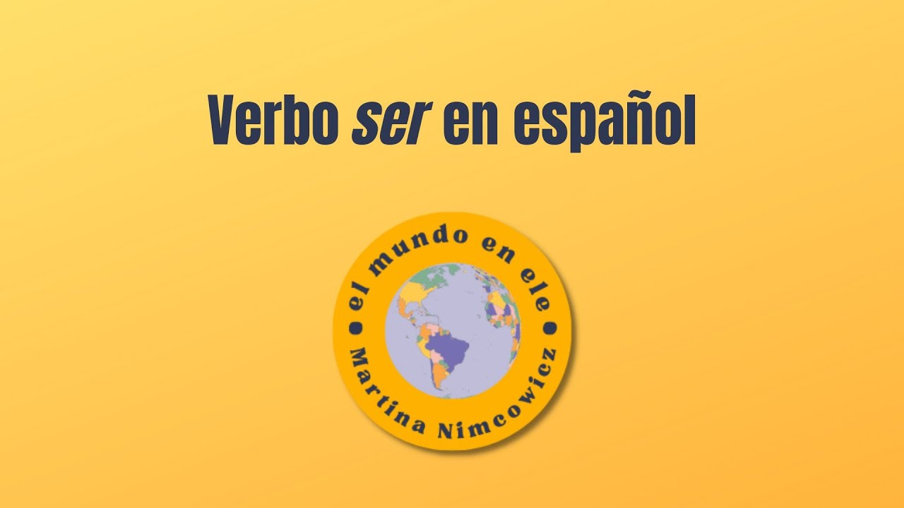 Verbo "ser" en español + Nacionalidades - YouTube