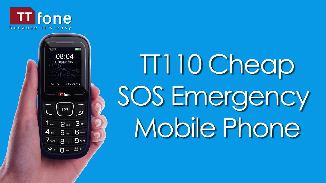 TTfone TT110 Cheap SOS Emergency Mobile Phone - Basic Simple Cheapest ...
