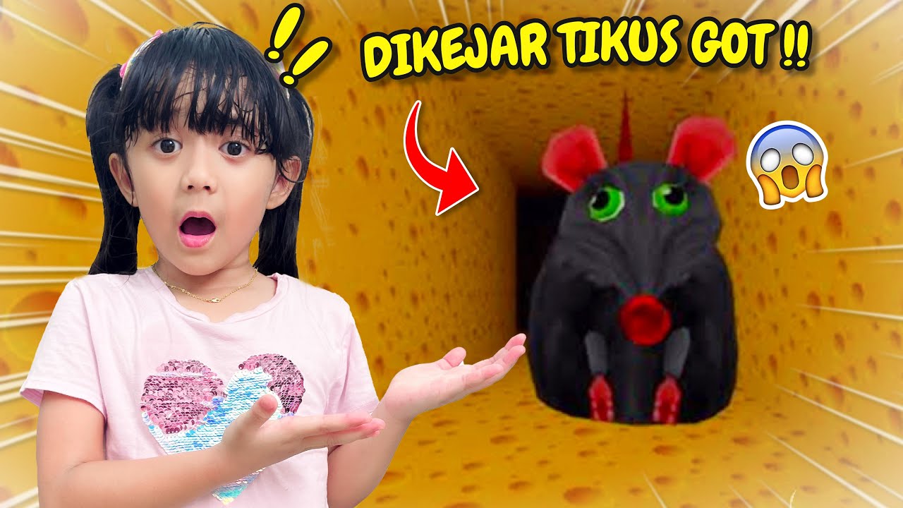 SAMANTHA DIKEJAR TIKUS PEMAKAN KEJU RAKSASA DI ROBLOX CHEESE !! 😱 GAME ...