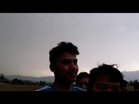 Football match between Church at pokhara 2078