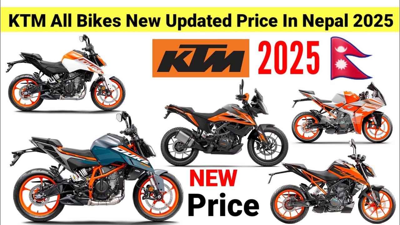 KTM Bikes All New Updated Price 2025 in Nepal | Duke 200, 250, 390, RC 200 | Hamro Gyan - YouTube