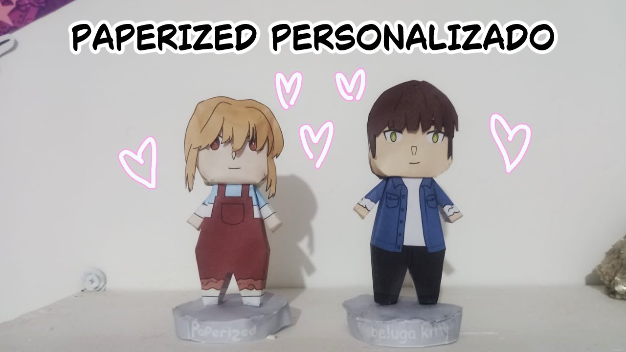 Hago mis personajes de papel (paperized) - YouTube