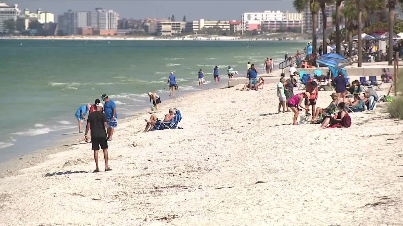 Red tide impacting Tampa Bay area beaches ahead of spring break - YouTube