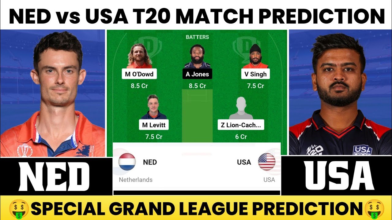 NED vs USA Dream11 | NED vs USA Dream11 Prediction | Netherland vs USA ...