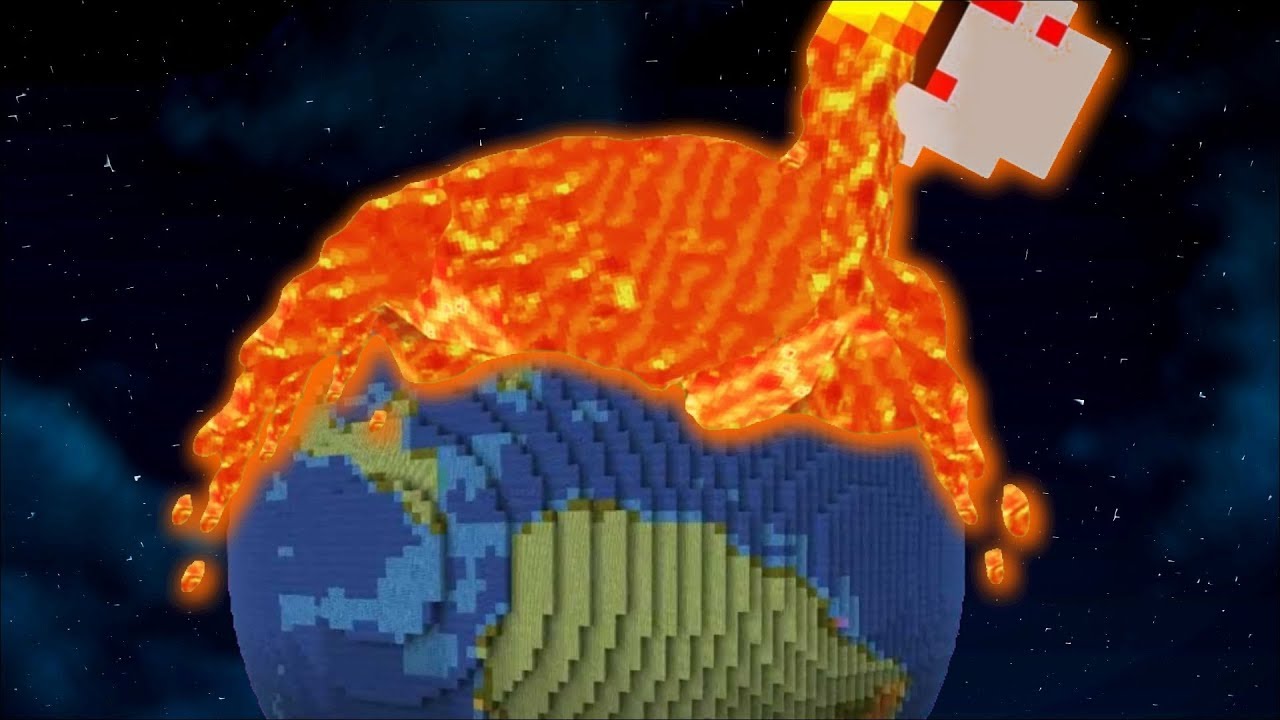 Minecraft NOTHING CAN STOP THIS GIANT VOLCANO ERUPTION !! Minecraft ...