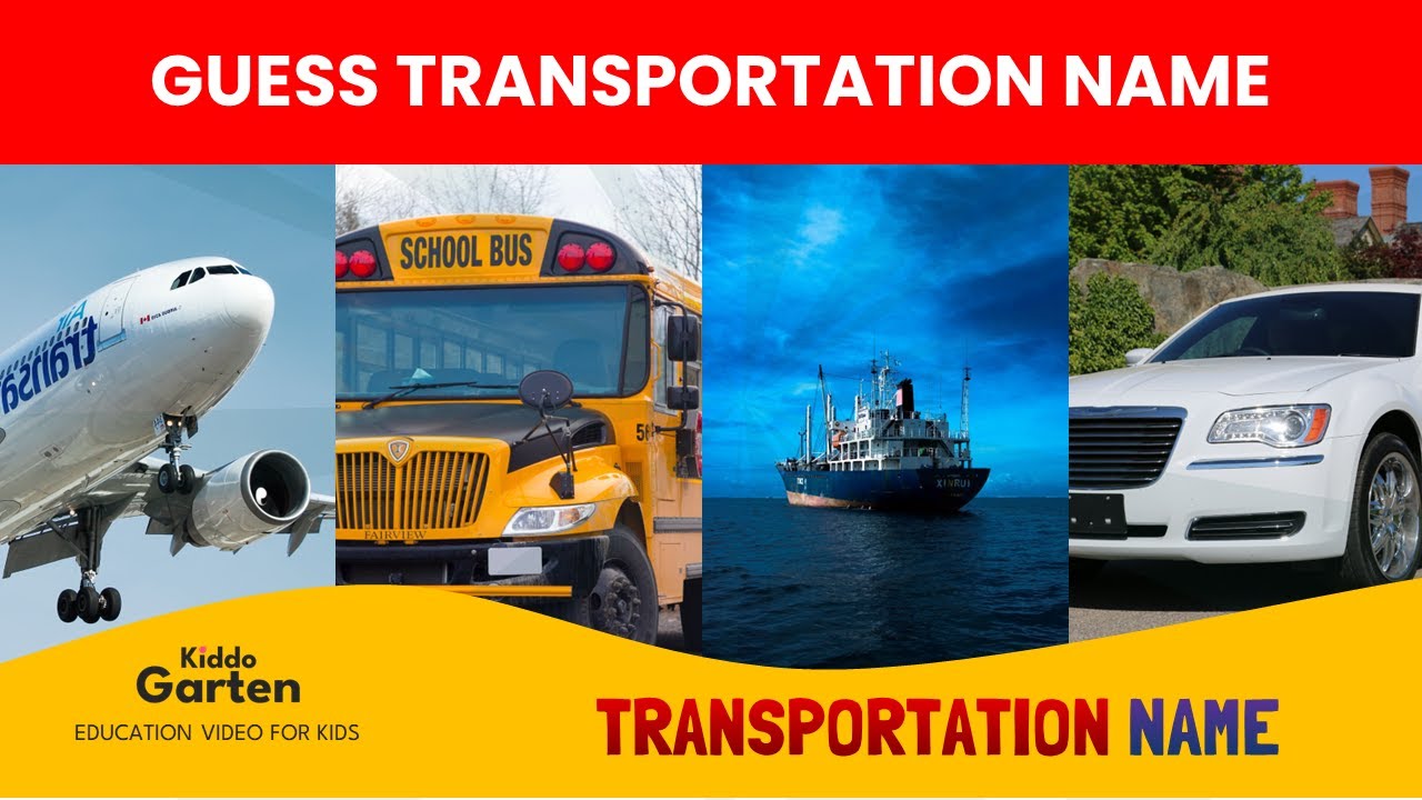 Guess the Transportation Name | KiddoGarten - YouTube