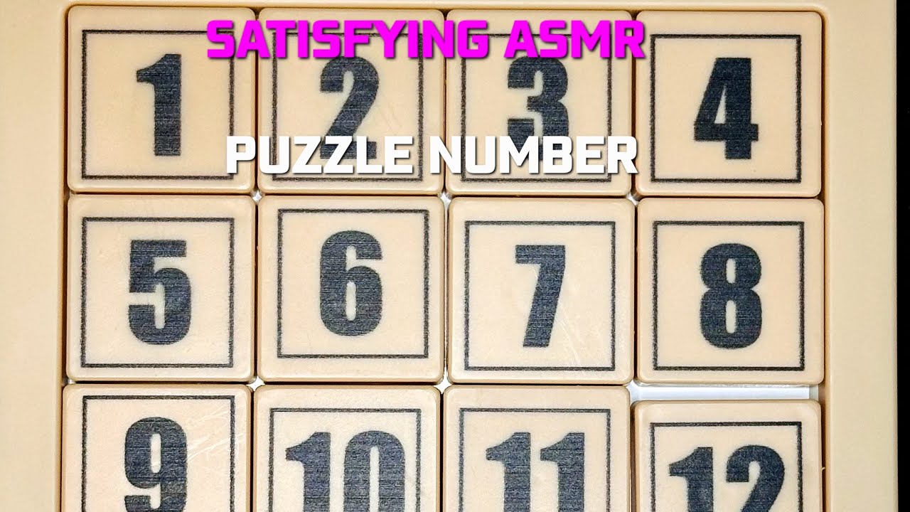 SATISFYING ASMR PLAYTIME PUZZLE NUMBER | IQ PUZZLE NUMBER GAME 01 - YouTube