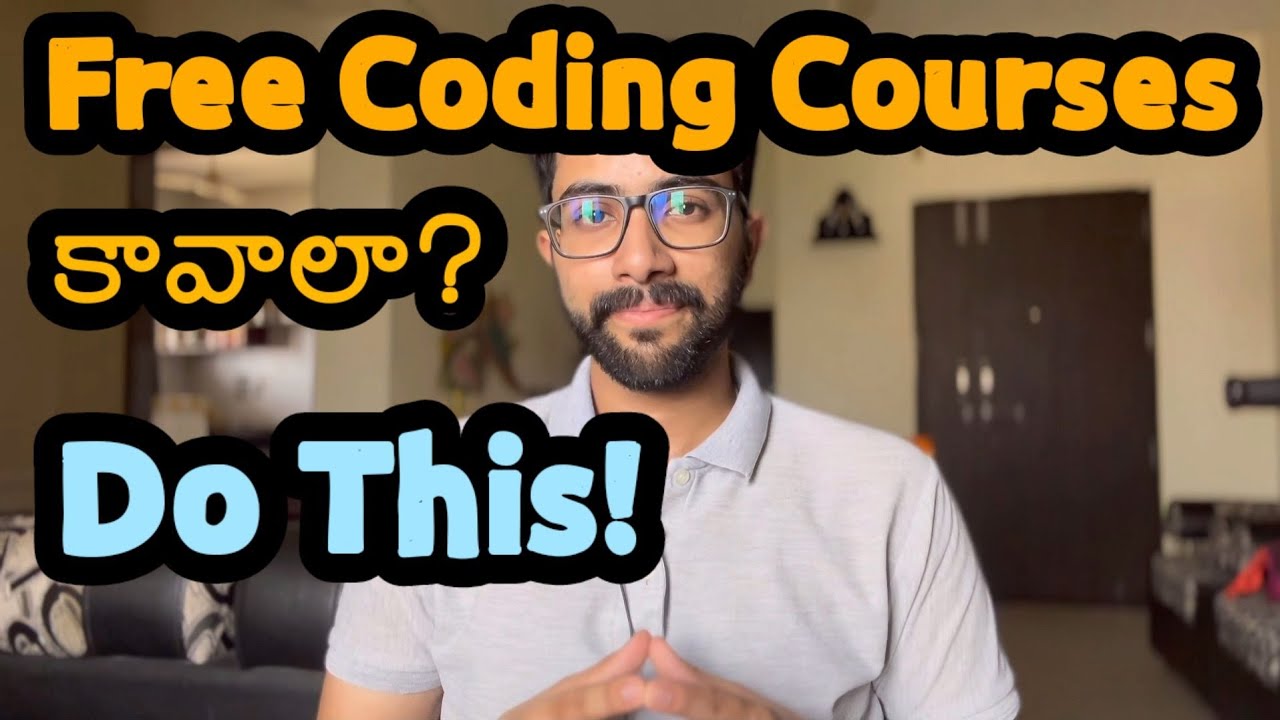 Get Coding Courses For Free Telugu Vamsi Bhavani Youtube