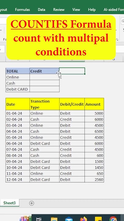countifs in excel | countifs function | excel interview questions | excel tips | #excel #viral ...