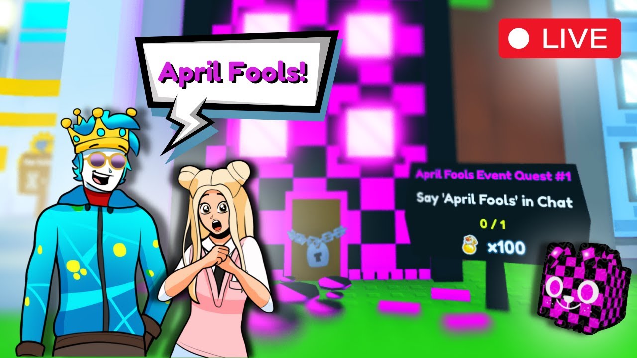 LIVE APRIL FOOLS EVENT and *GIVEAWAYS* in Pet Sim X - YouTube