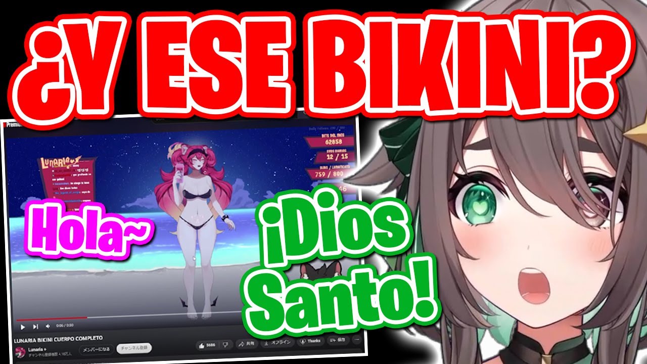Meica reacciona al bikini ecchi de Lunaria【Meica】 - YouTube