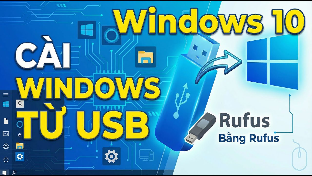 Tạo USB Boot Cài Windows 10 Bằng Rufus | Ai Cũng Làm Được - YouTube