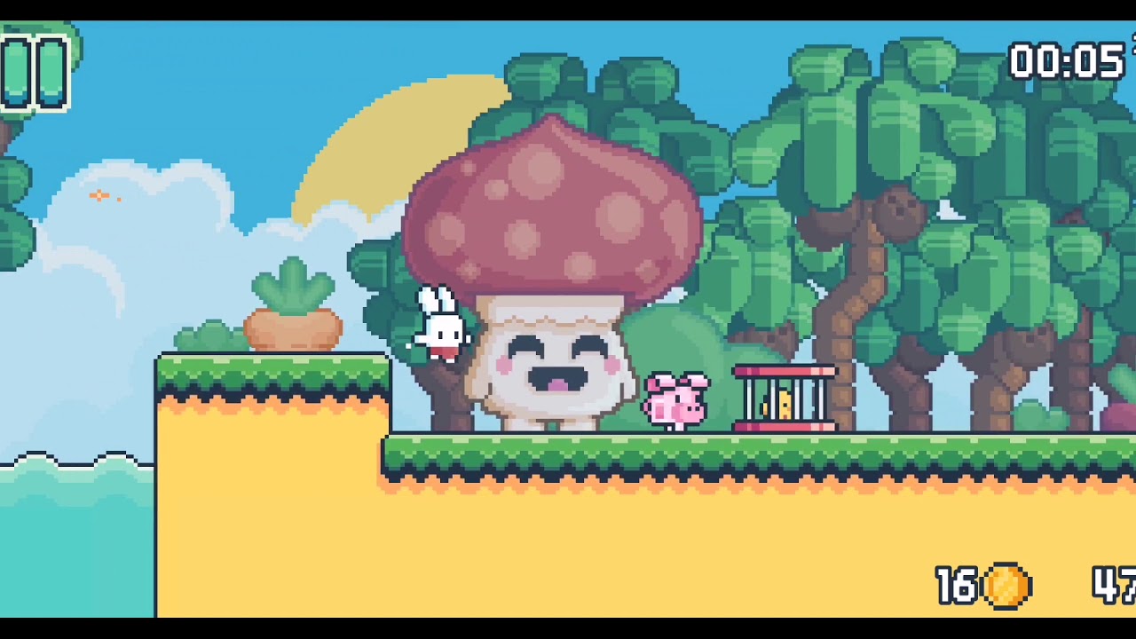 Yeah Bunny 2 - pixel retro arcade platformer - YouTube
