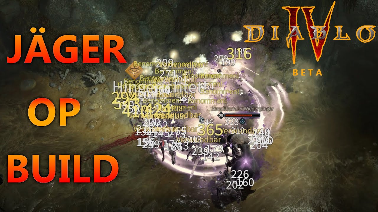 Diablo 4 gameplay Jäger / Alternative Build Idee OP im Lategame ? - YouTube