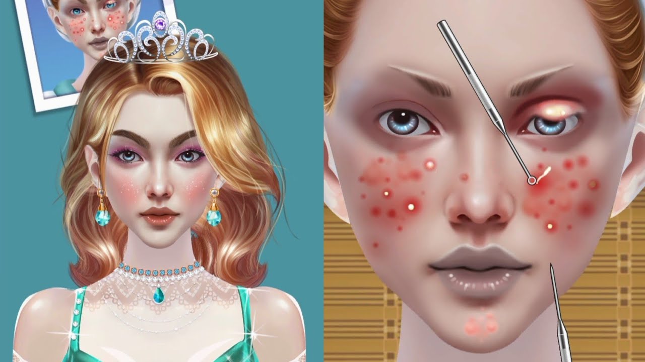 Asmr makeover salon makeup - YouTube