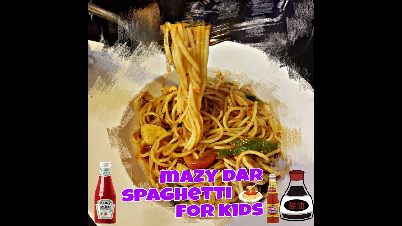 Spaghetti 🍝 recipe for kids - YouTube