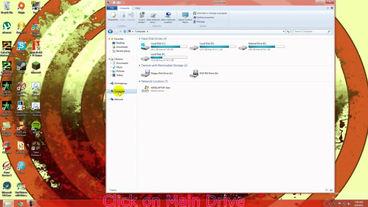 Windows 8 how to open command prompt - YouTube
