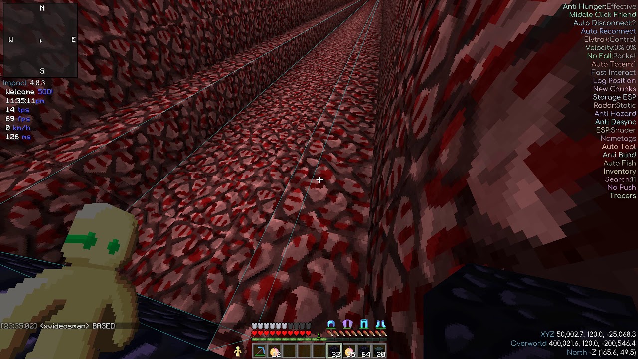 2b2t: 2 hours of 50K ring road construction - YouTube