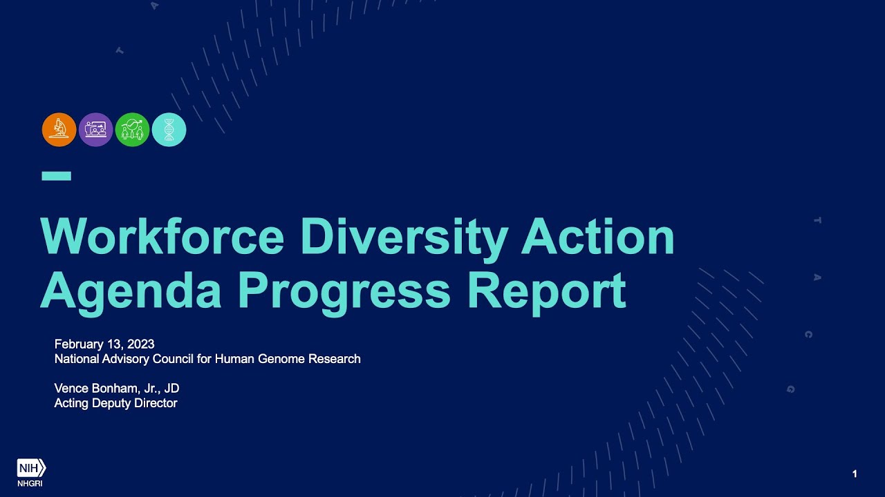 Presentation: Building a Diverse Genomics Workforce Action Agenda ...