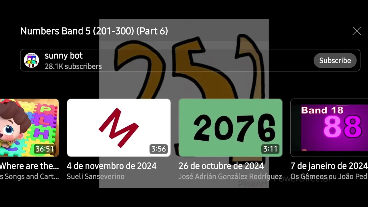 Numbers Band 201-300 - YouTube