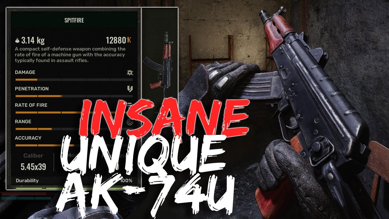 STALKER 2 DONT MISS This Unique AKS-74u "SPITFIRE" Location Guide - YouTube