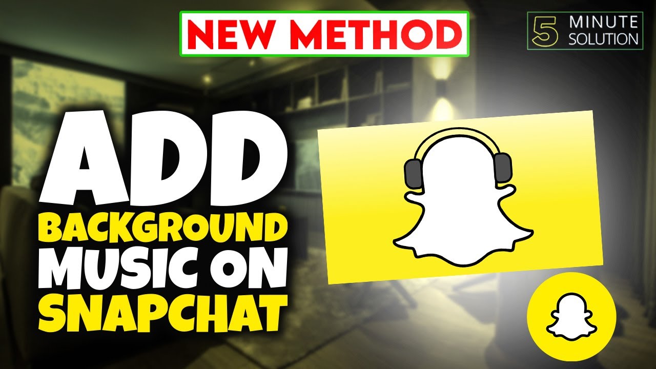 How to add Background music on Snapchat 2024 - YouTube