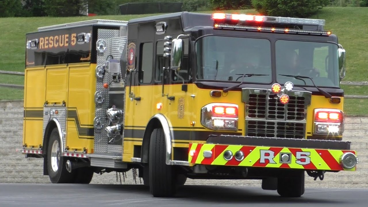East Whiteland Fire Company Brand New Rescue 5 Responding 6/11/20 - YouTube