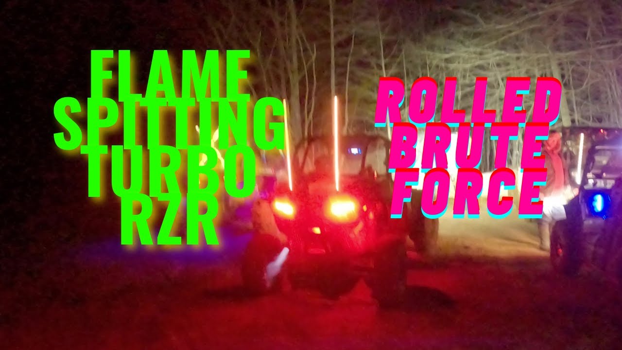Night Riding at Pine Lane Is Brute Rolling & RZR Shooting Flames ...