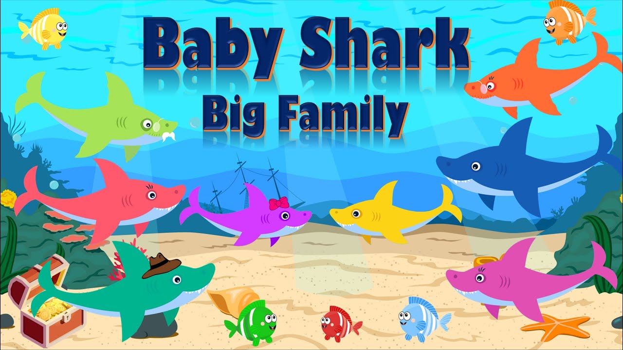 Baby shark 2 - Big Family | Nursery rhymes for kids | Shark Family ...