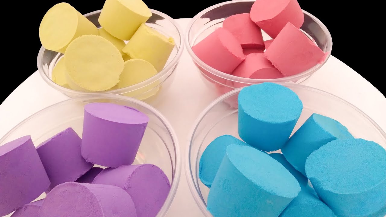 ASMR Baking Soda: Crunchy colored baking soda | Very satisfying🥰😊🌈 ...