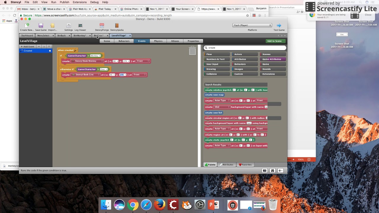Stencyl - Character Select Part II - YouTube