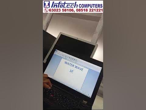 Create Water wave Word Document | Infotech Computers Bhagya Nagar Kurnool 6302358106 #training ...