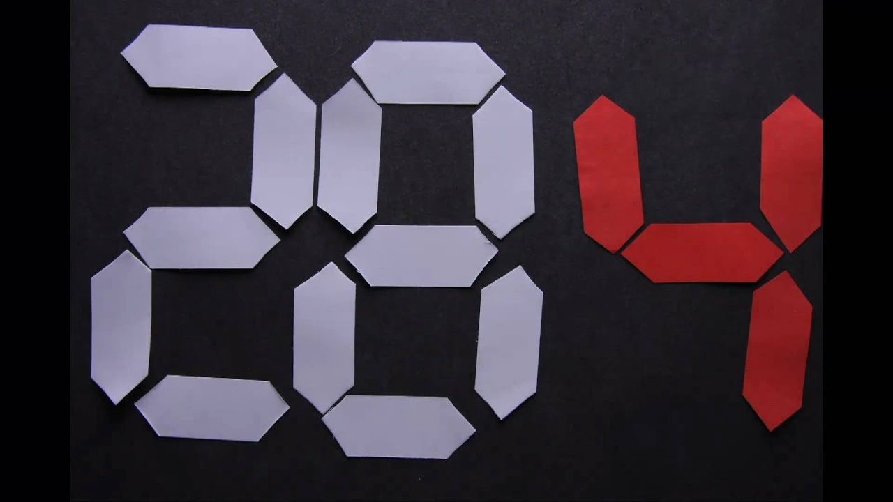 Digital Paper Countdown - YouTube