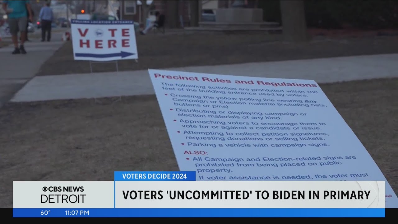 Thousands of voters casting ballot for "uncommitted" in Tuesday primary ...