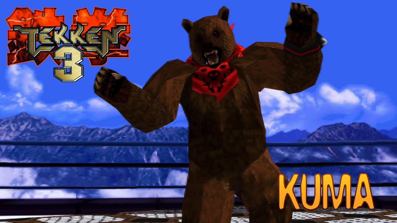 Tekken 3 Arcade Mode - Kuma 4K - YouTube