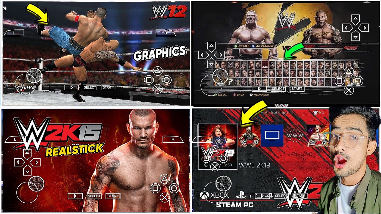 I *Found WWE Top Hidden PPSSPP Games for mobile - WWE 12 For psp - YouTube