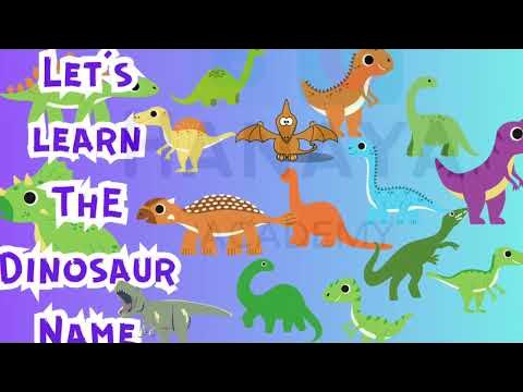 Learn Dinosaurs Name | How to pronounce Dinosaur names in English ...