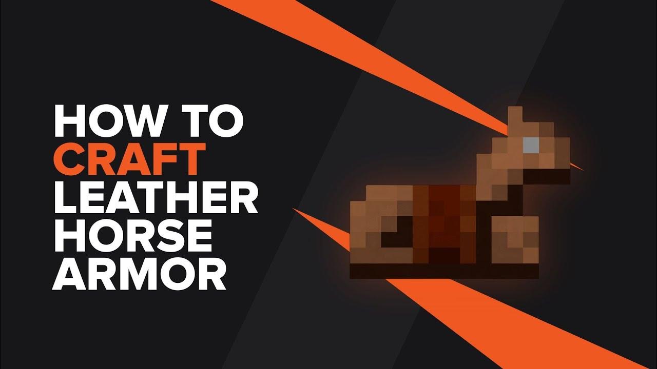 How to make a Horse Armor in Minecraft - YouTube
