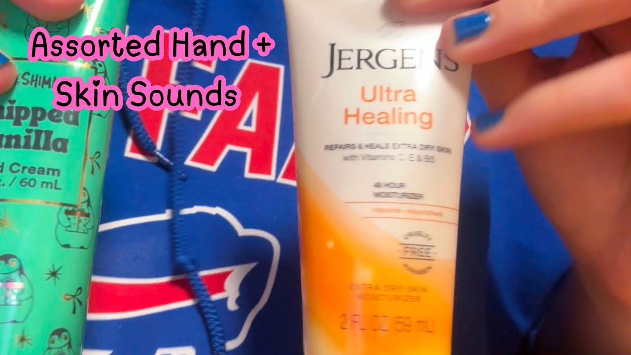 ASMR | An Assortment of Hand & Skin Sounds - Scratching, Lotion, + More ...