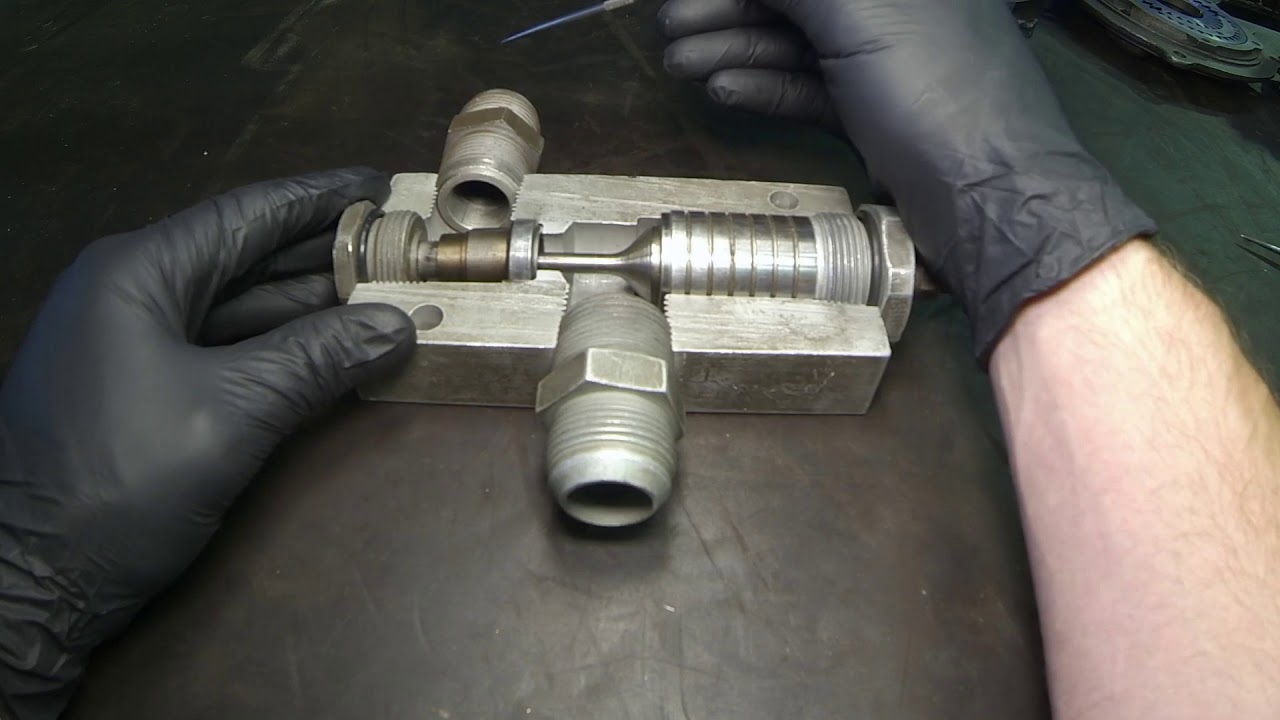 The Operation of a Single Pilot Operated Line Lock - YouTube