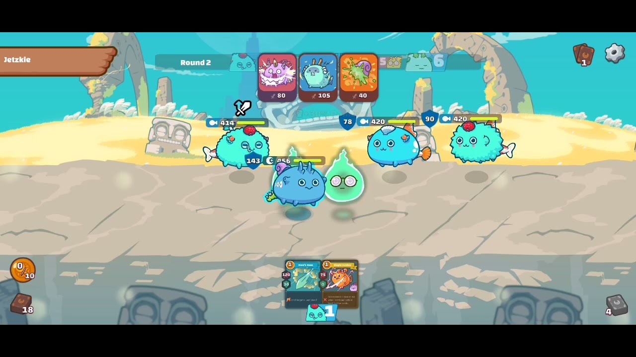 How to win against Cute Bunny Aquas - Axie infinity Arena Gameplay ...