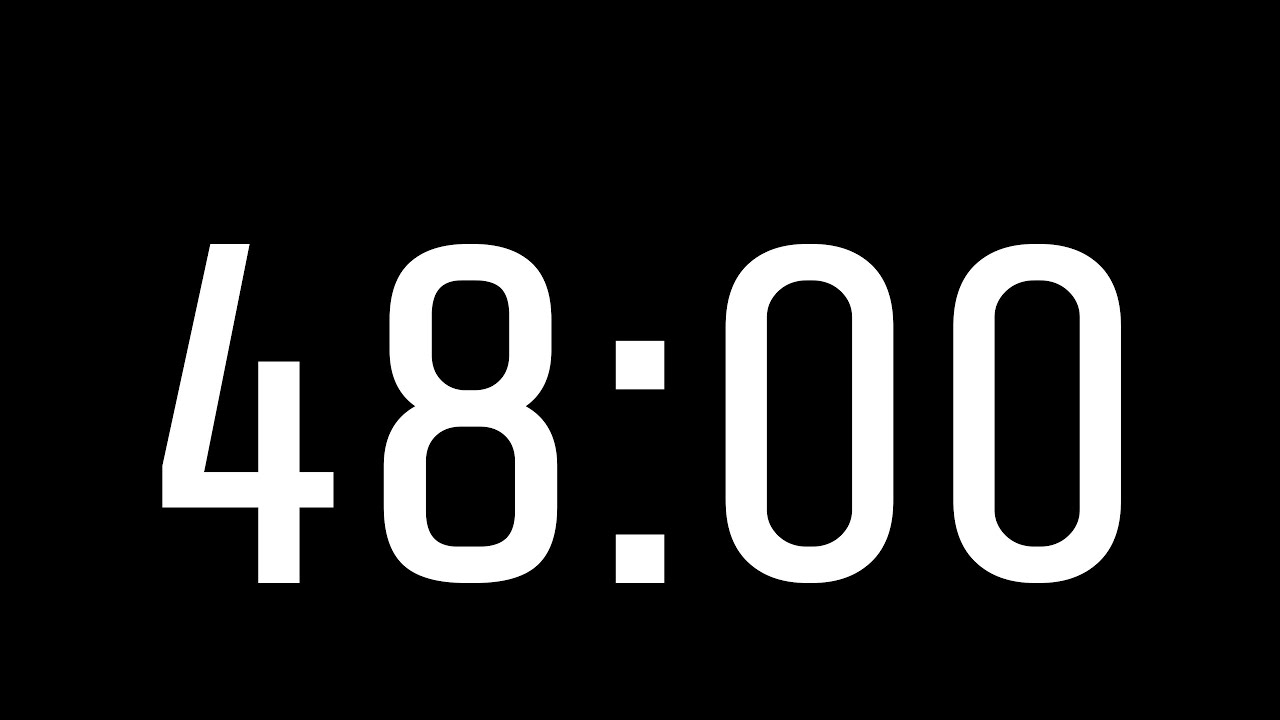 48 Minute Timer - 48 Minute Countdown - YouTube