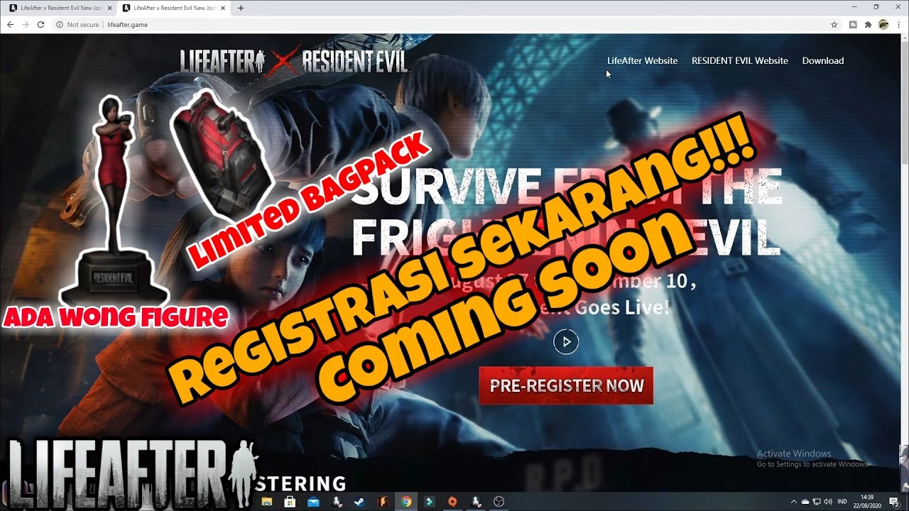 LifeAfter X Resident evil registration event | Lifeafter Indonesia ...